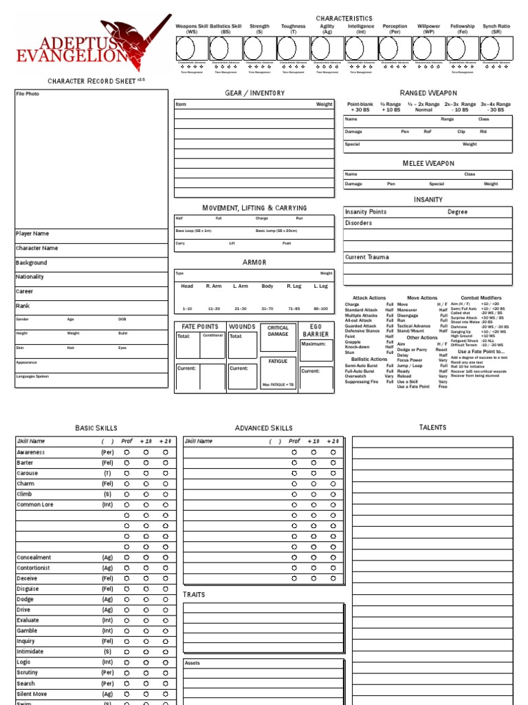 Haracteristics: Player Name Character Name Background Nationality ...