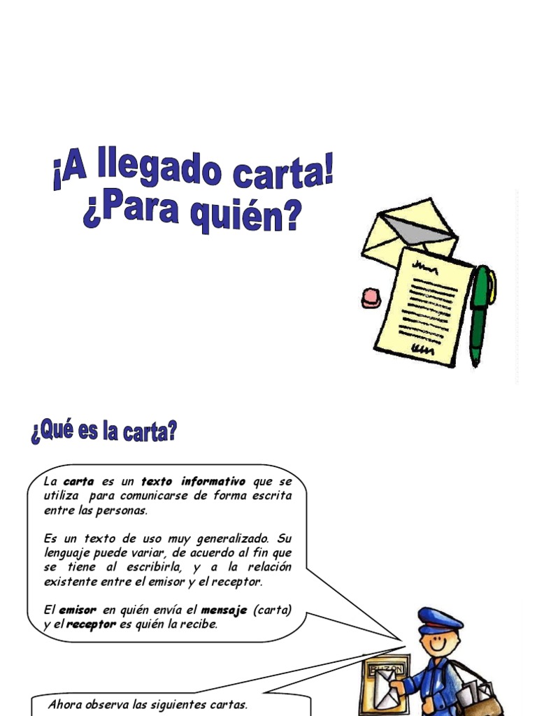 Partes de la carta explicadas | PDF