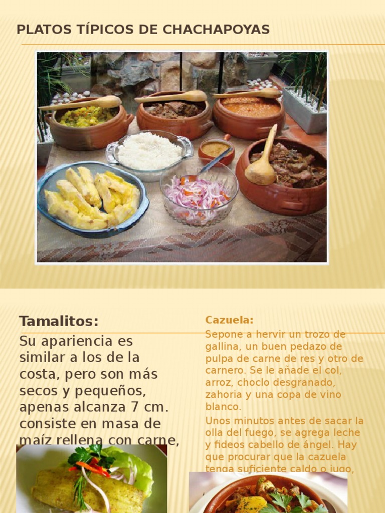 Platos Típicos de Chachapoyas | PDF | Maíz | Cilantro