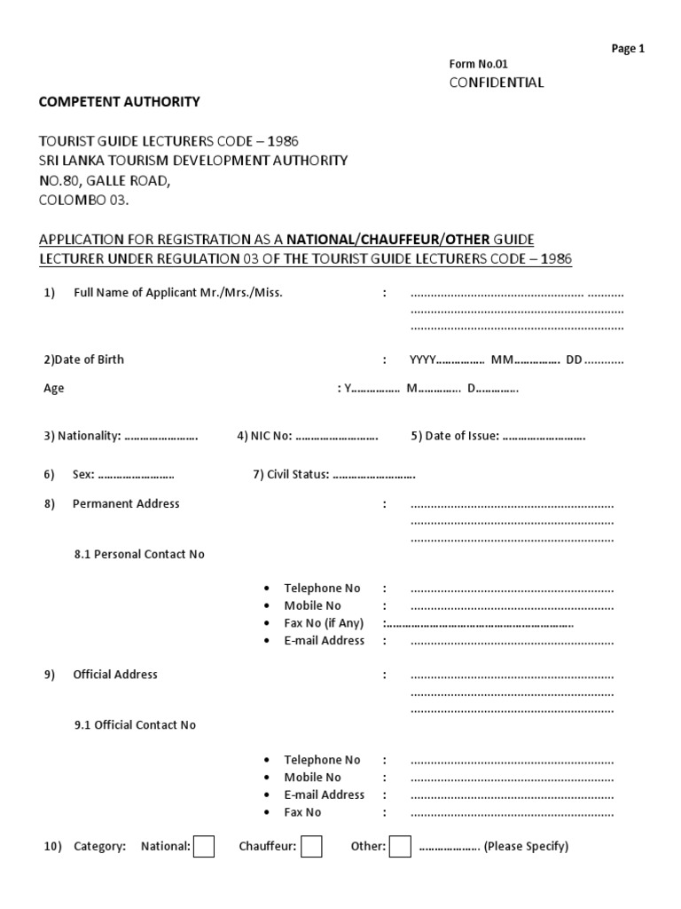 Application For Registration As A Guide | PDF | Identity Document ...