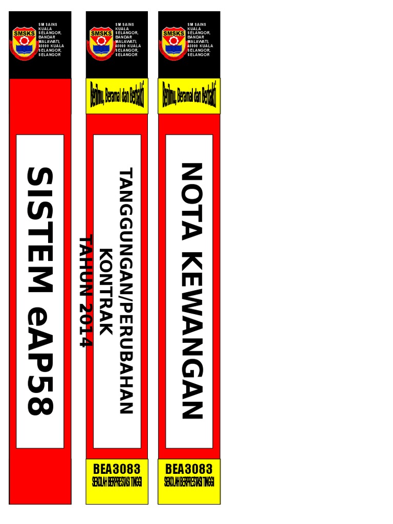 Template Tepi Fail - Kecil | PDF