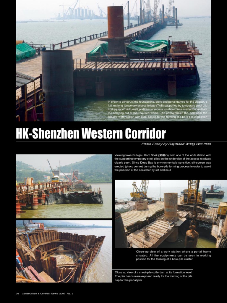 HK Shenzhen Western Corridor Major Reference PDF | PDF | Bridge | Deep ...