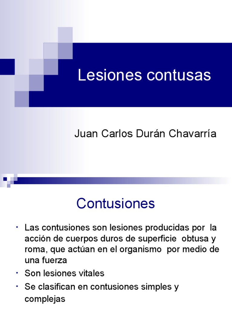 3 - Lesiones Contusas | PDF | Piel | Lesión