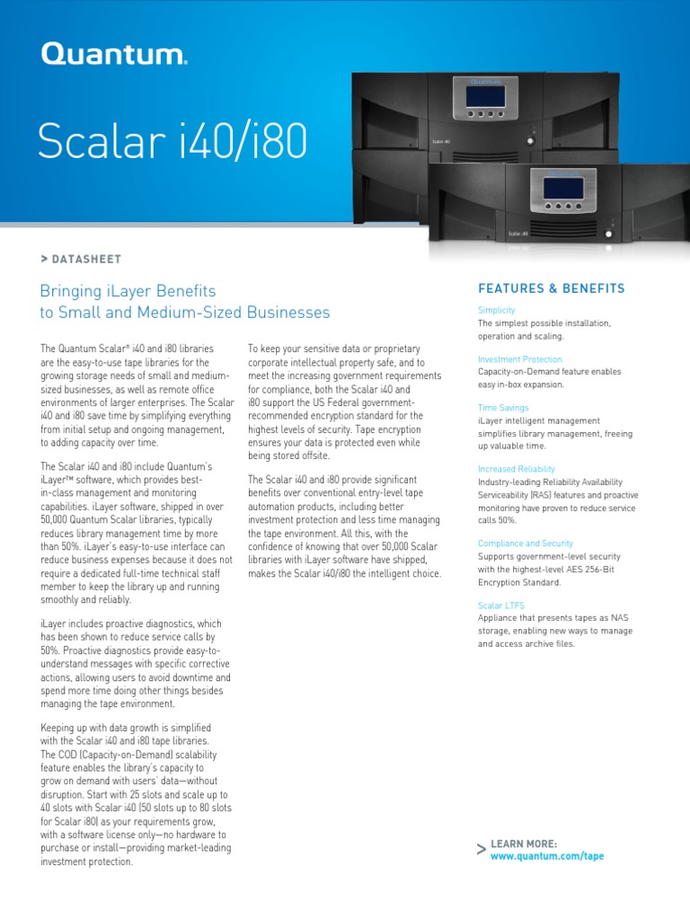 Scalar I40-Scalar I80 Datasheet | PDF | Computer Architecture | Computer Hardware