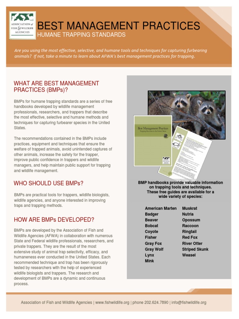 Trap Standards | PDF | Trapping | Conservation