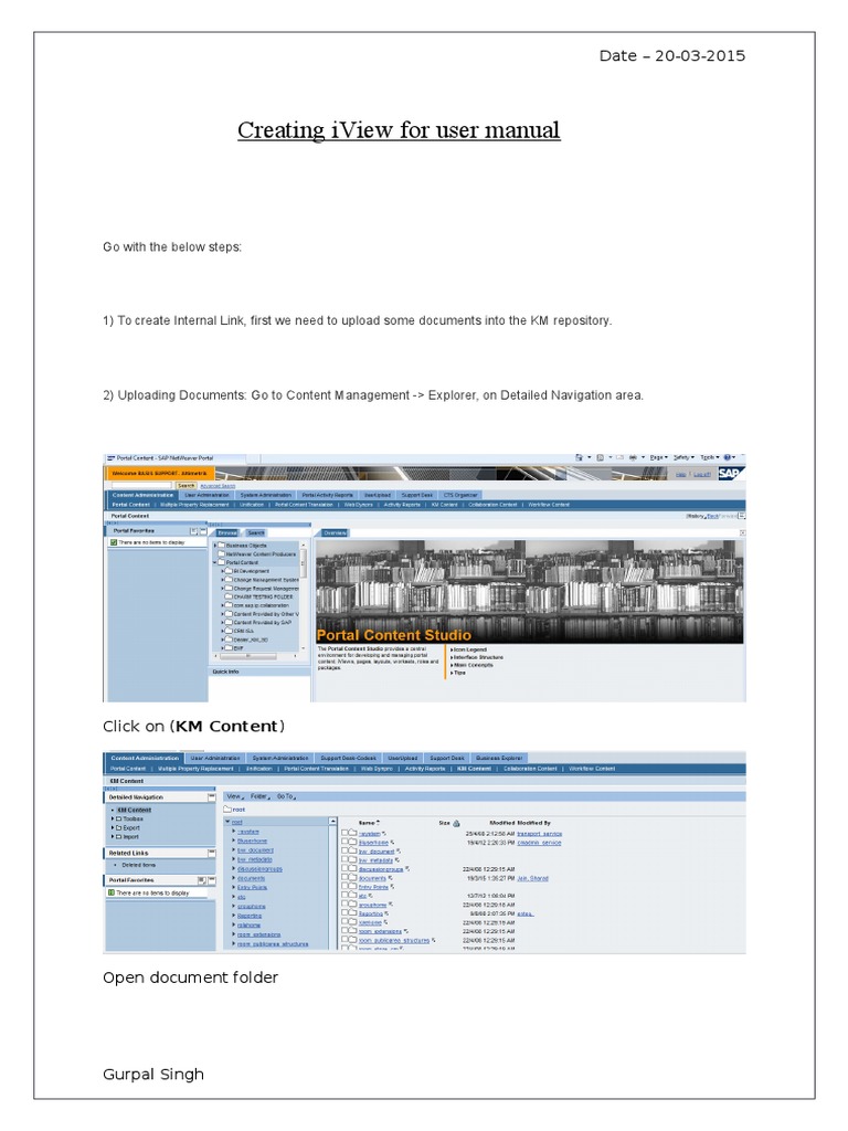 Creating IView For User Manual | PDF