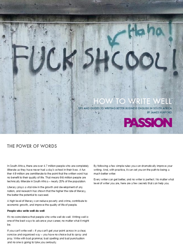 How To Write Well | Download Free PDF | Plain Language | Comma