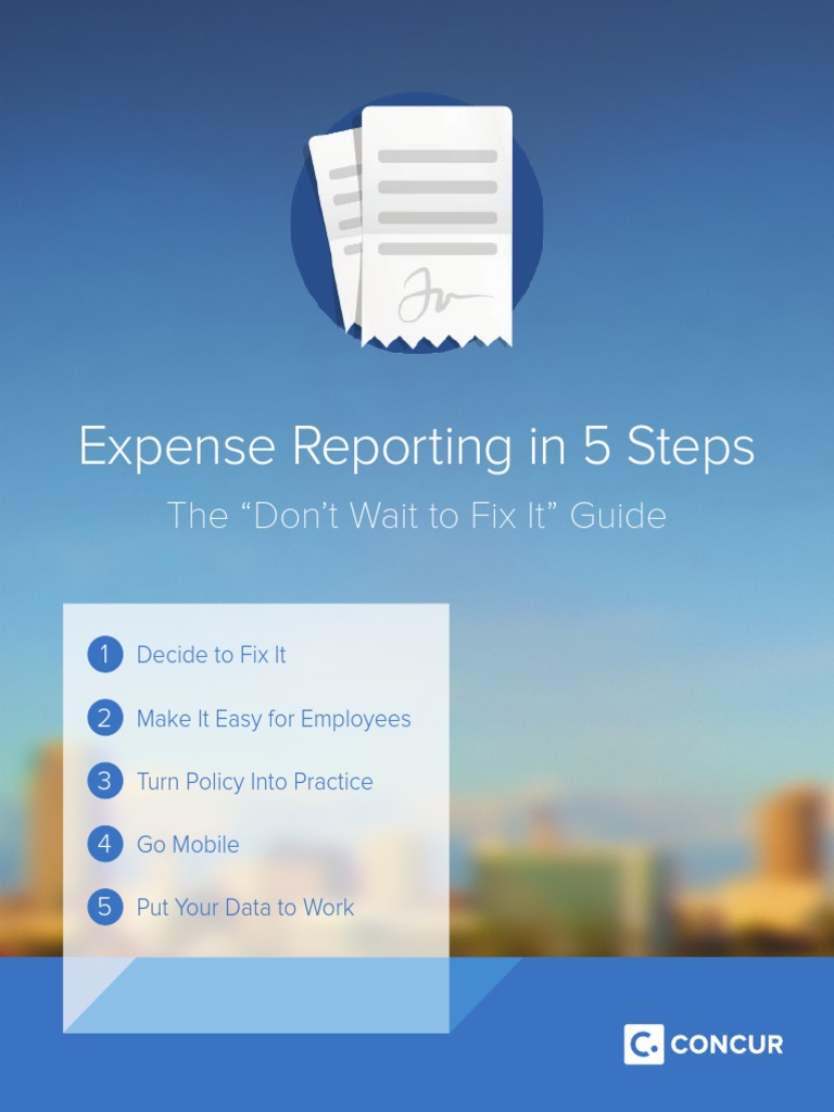 Expense Reporting in Five Steps 1 | PDF | Automation | Expense