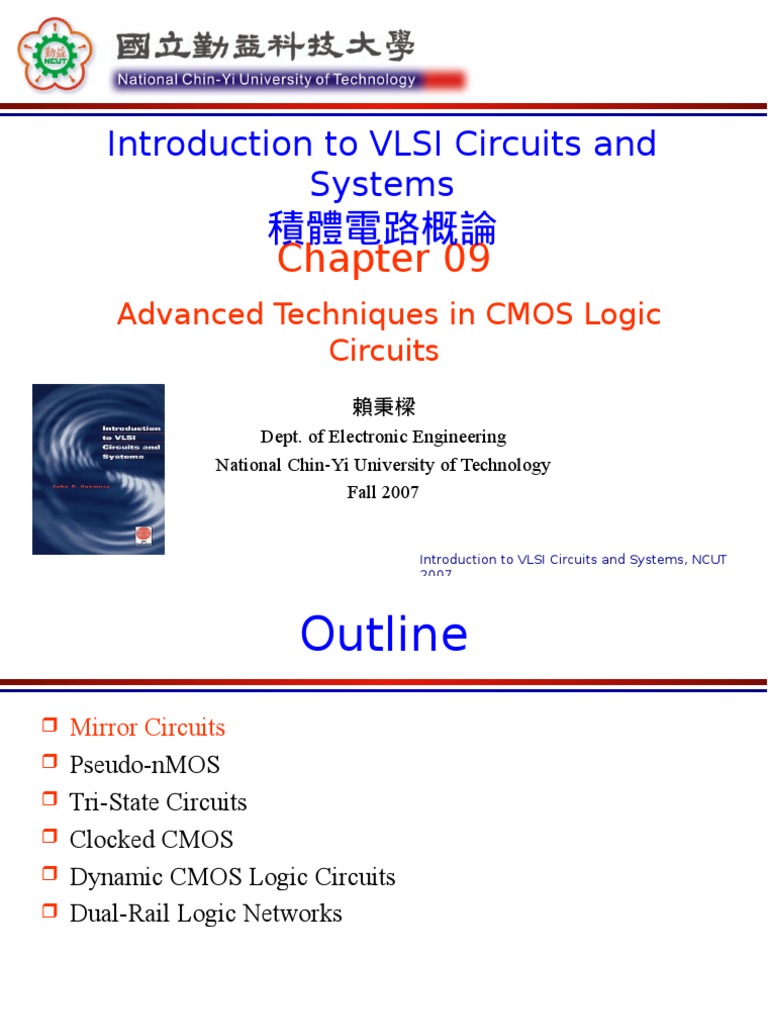 Chapter09 - Advanced Techniques in CMOS Logic Circuits | PDF | Cmos | Field Effect Transistor