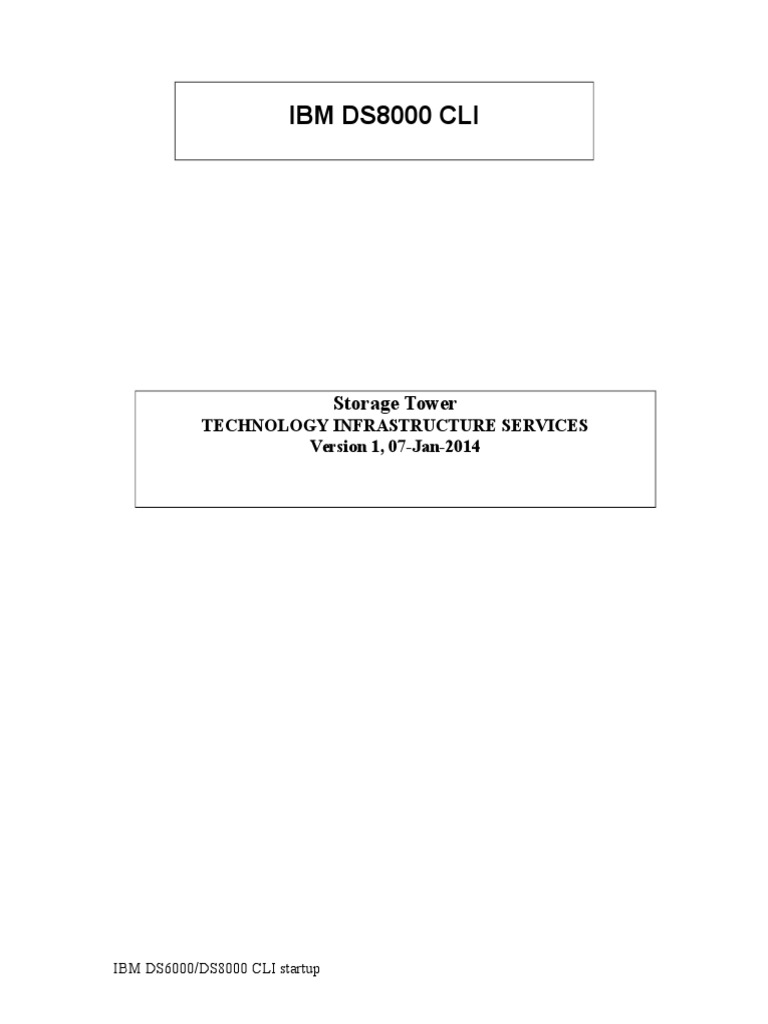 Ibm Ds8000 Cli | Download Free PDF | User (Computing) | Command Line Interface