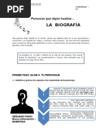 Estructura y partes de una biografía | PDF | Biografía | Narrativa