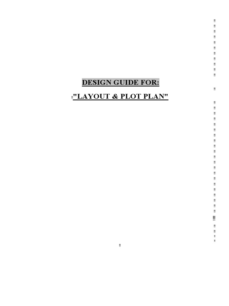 Plant Layout and Plot Plan Guide | PDF | Crane (Machine) | Pipe (Fluid ...