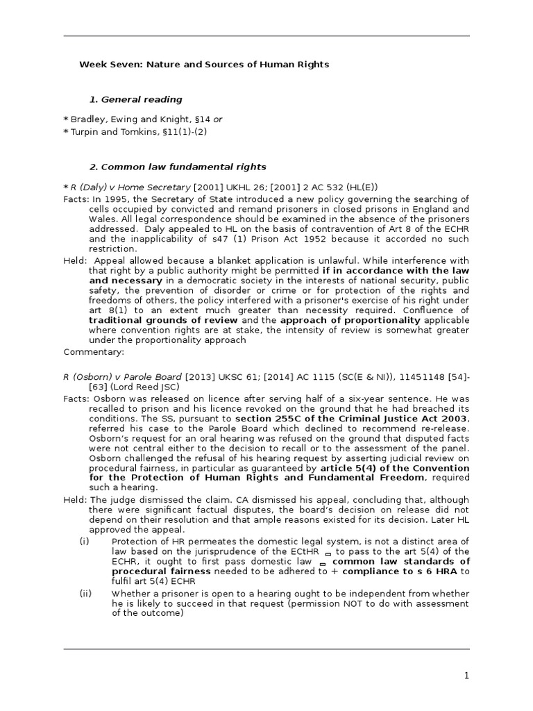 Understanding Human Rights Sources | PDF | European Convention On Human ...