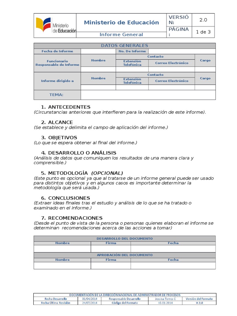 Formato de Informe General-V2.0