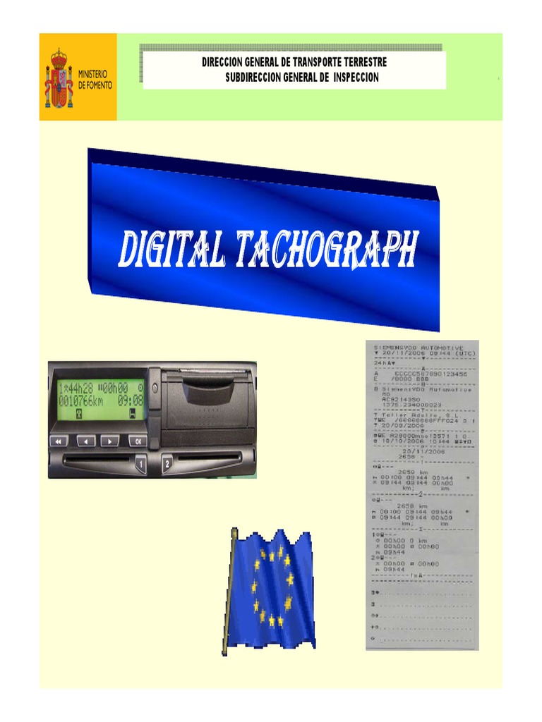 Digital Tachograph (Technical Characteristics and Functions ...