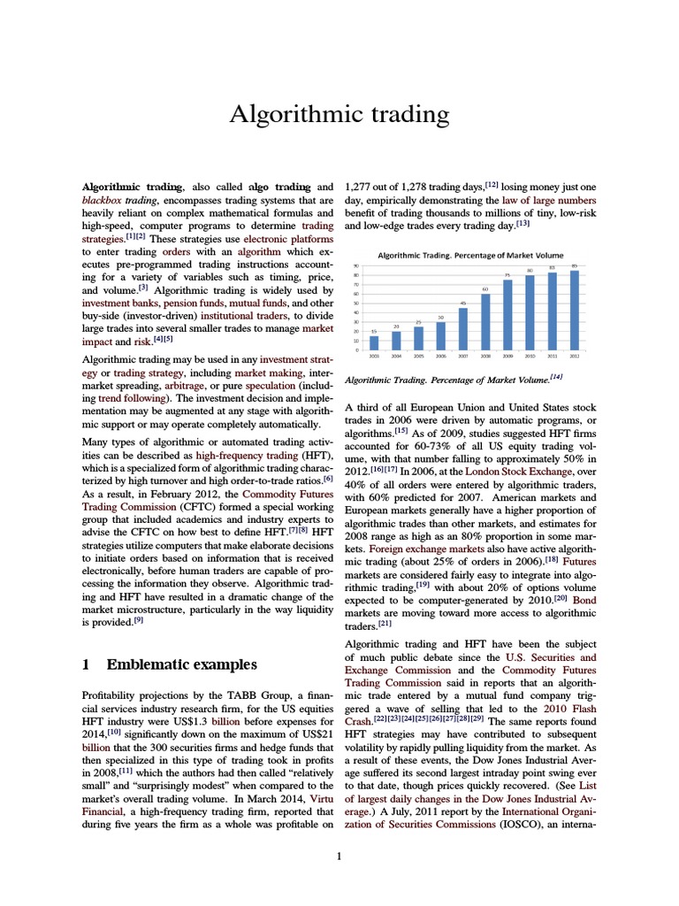 Algorithmic Trading | PDF | Algorithmic Trading | High Frequency Trading