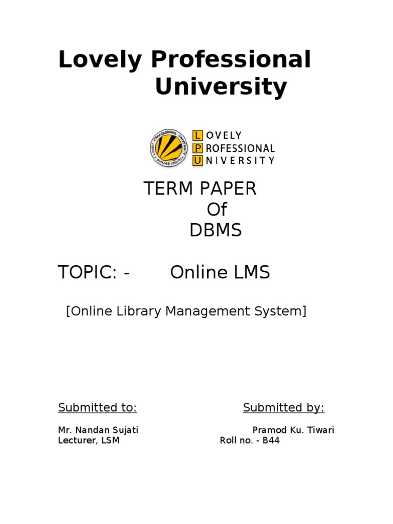 Online Library Management System | PDF | Databases | Source Code