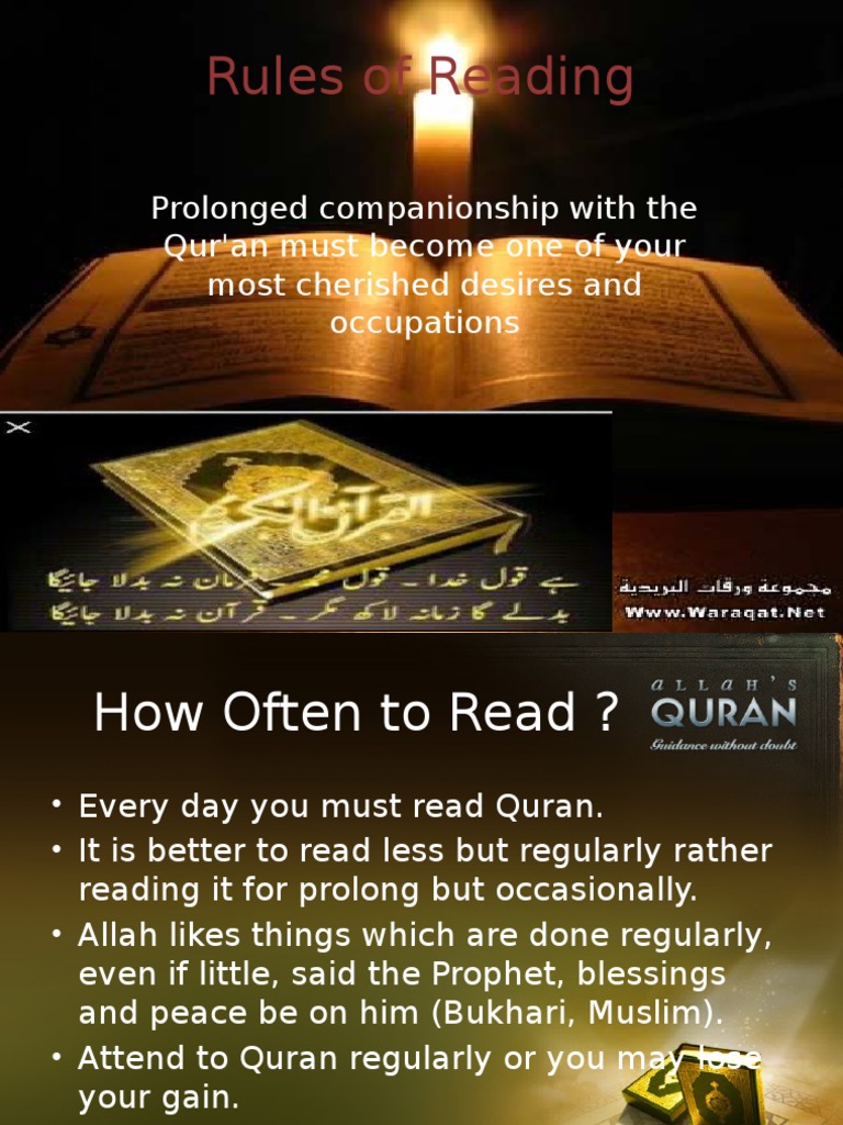 Rules of Reading | PDF | Quran | Islam