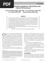Distal Shoe Space Maintainer Guide | PDF | Dentistry | Mouth