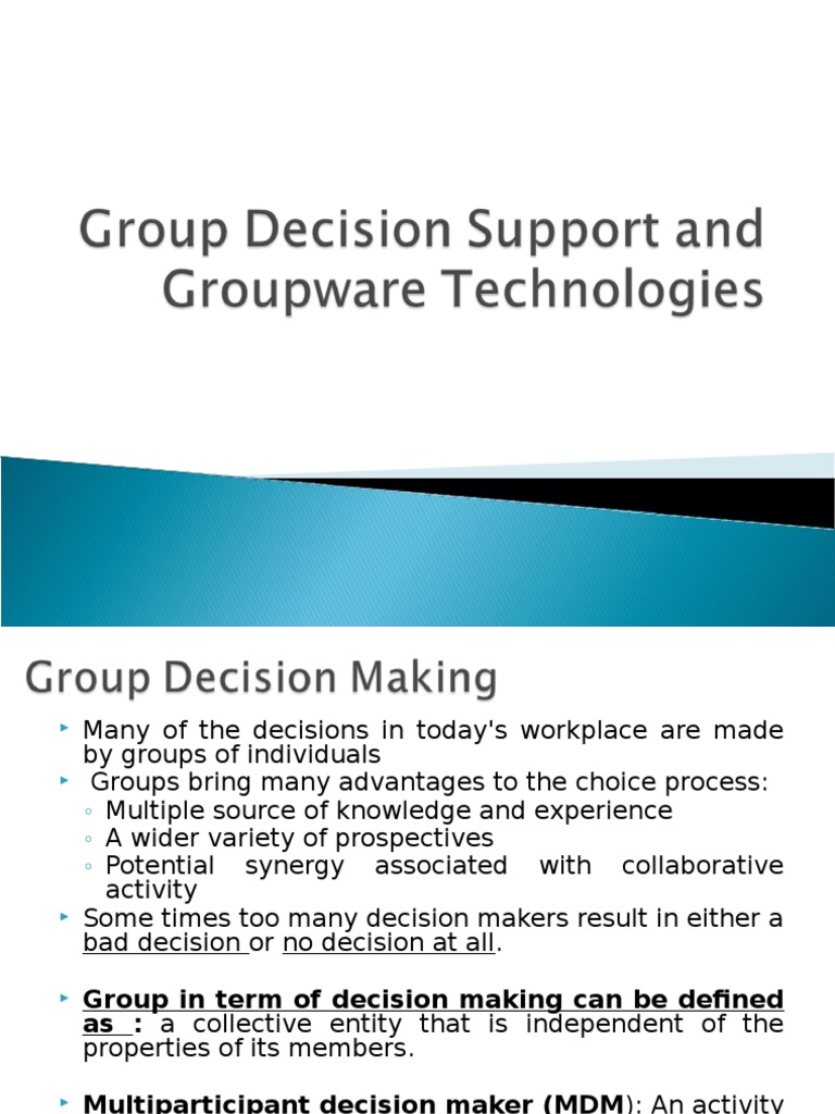 The Benefits and Challenges of Group Decision Making in Organizations ...