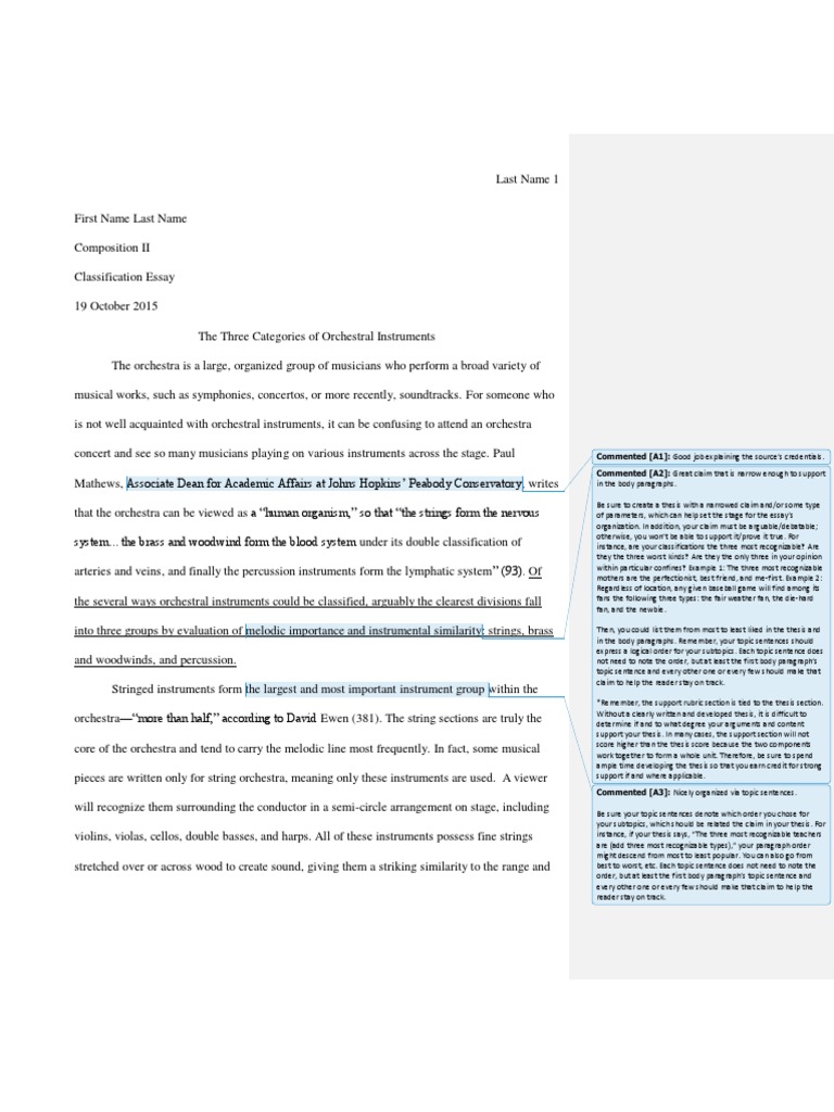 Classification Sample | Download Free PDF | String Instruments | Orchestras