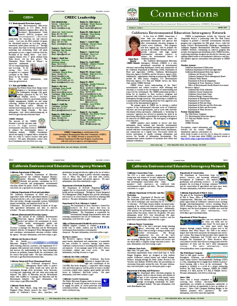 CREEC Connections, Winter 2007 | PDF | Water Resources | Natural ...