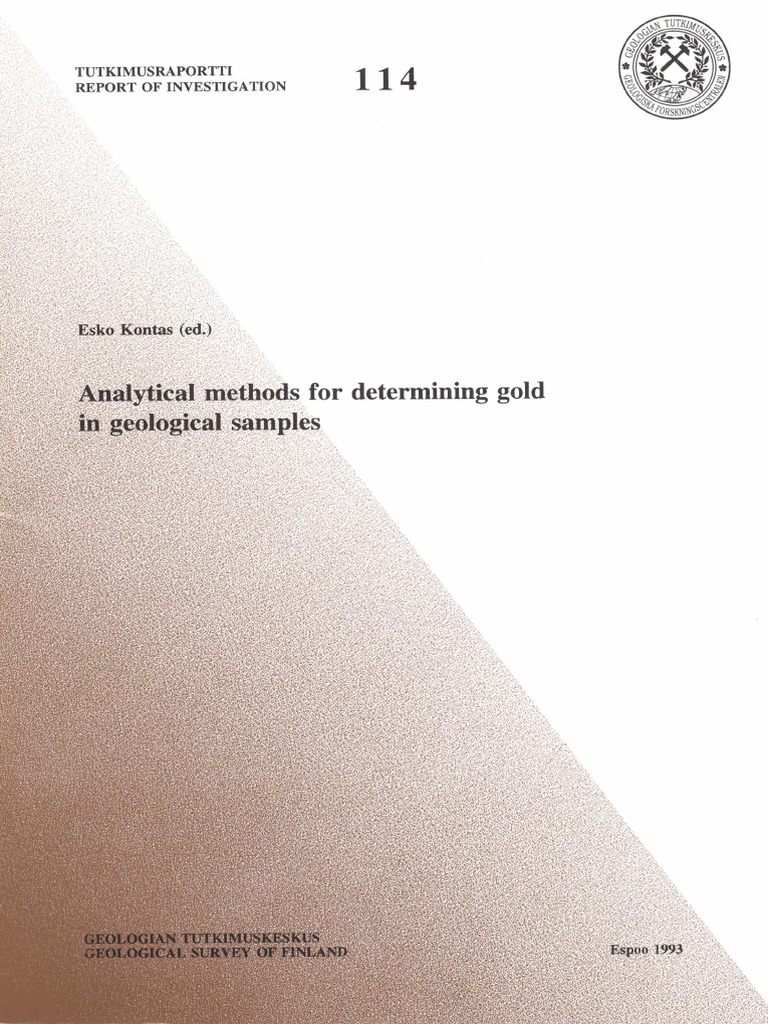Analytical Methods for Determining Gold | Metallurgical Assay | Gold