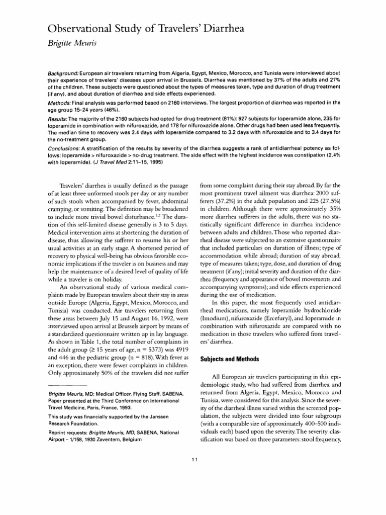 nifuroxazide | Diarrhea | Drugs