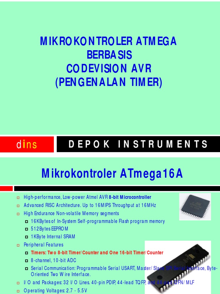 Modul Mikrokontroler 06 Pengenalan Timer PDF | PDF