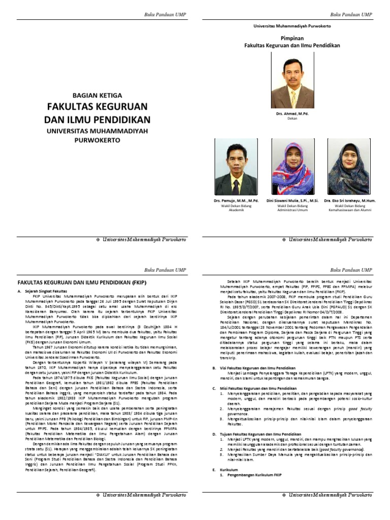Panduan FKIP UMP | PDF