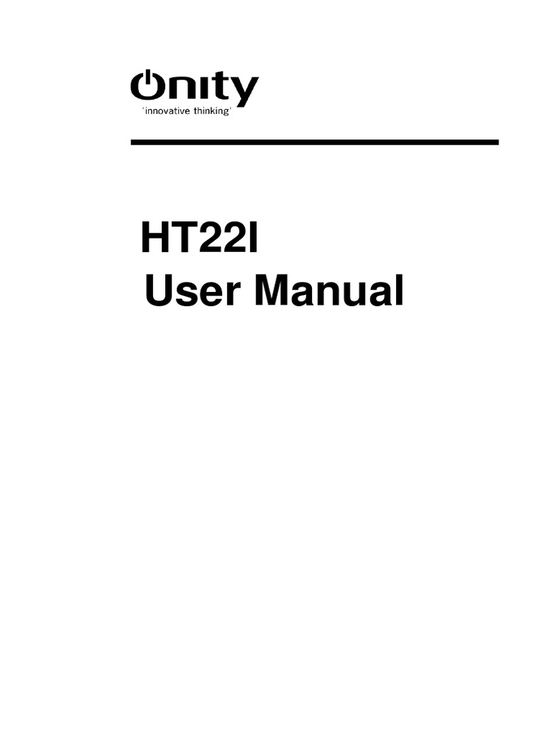 Manual HT22 | PDF | Lock (Security Device) | Electrical Connector