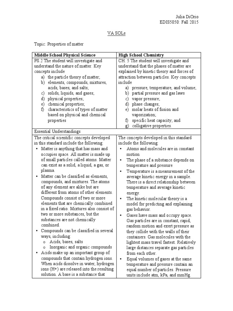 Va Sols | PDF | Gases | Solution