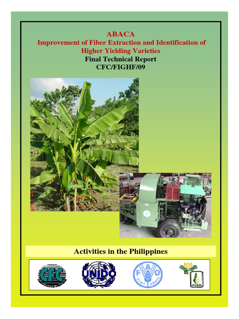 Abaca Fiber Extraction Improvement Project | PDF | Agriculture | Nature
