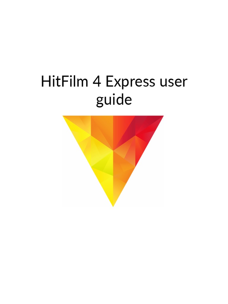 HitFilm 4 Express User Guide | PDF | Keyboard Shortcut | Icon (Computing)