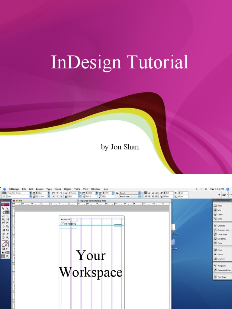 InDesign Tutorial | PDF | Adobe Photoshop | Computing