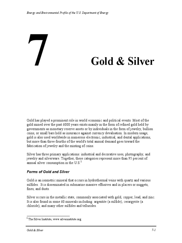 Gold Silver | PDF | Mining | Gold