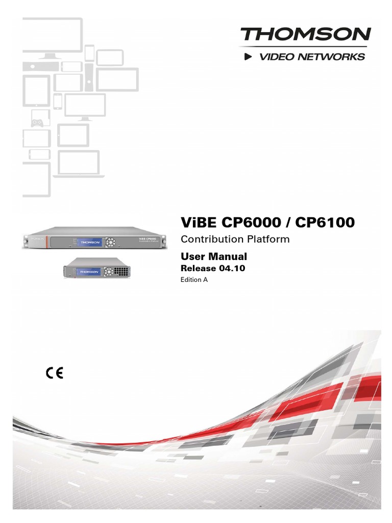 ViBE - CP6000 UserManual V04.10 Eda PDF | PDF | Codec | Booting