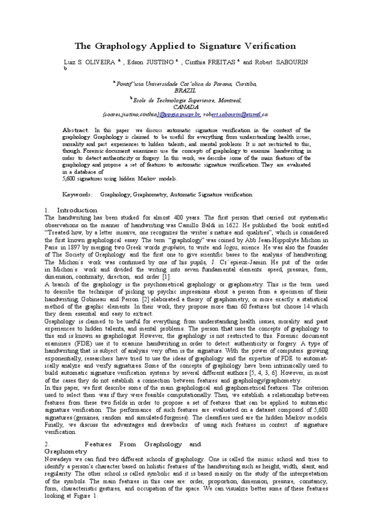 Graphology 2 | PDF | Graphology | Type I And Type Ii Errors