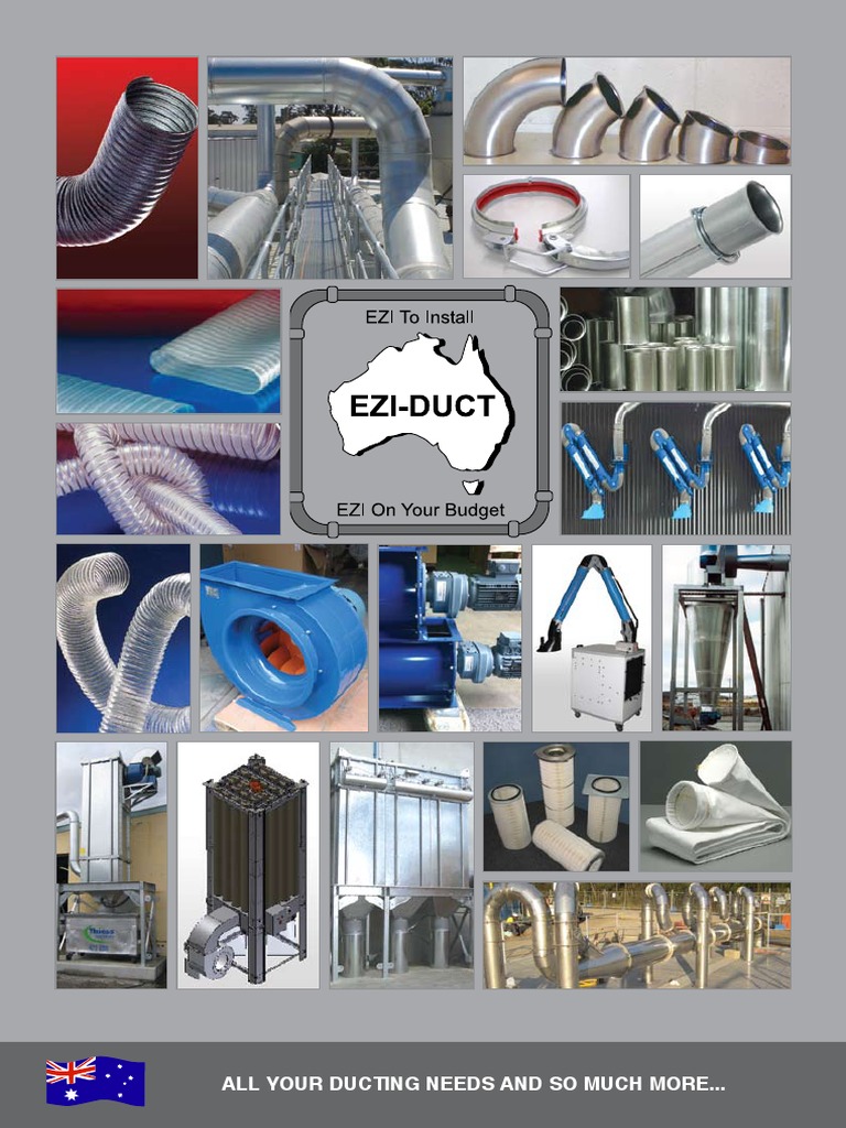 Eziduct Ducting Catalogue | PDF | Duct (Flow) | Mechanical Fan