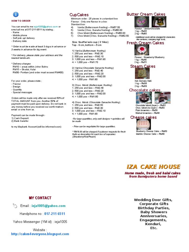 Iza Cake | PDF