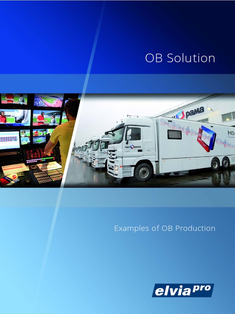 OB Solution: Examples of OB Production | PDF | Sony | Display Technology