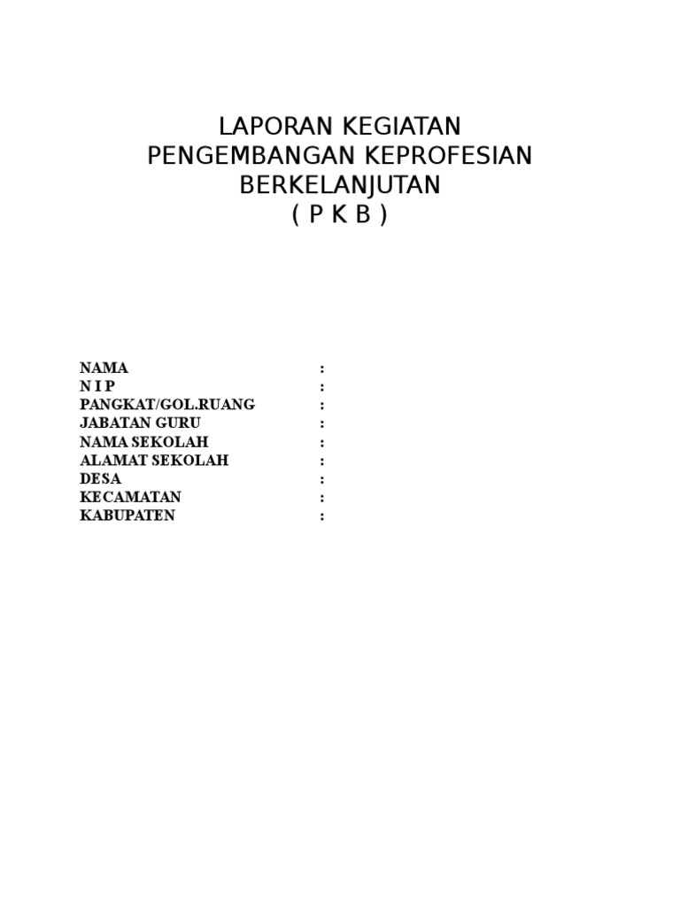 Contoh Laporan PKB 2 | PDF