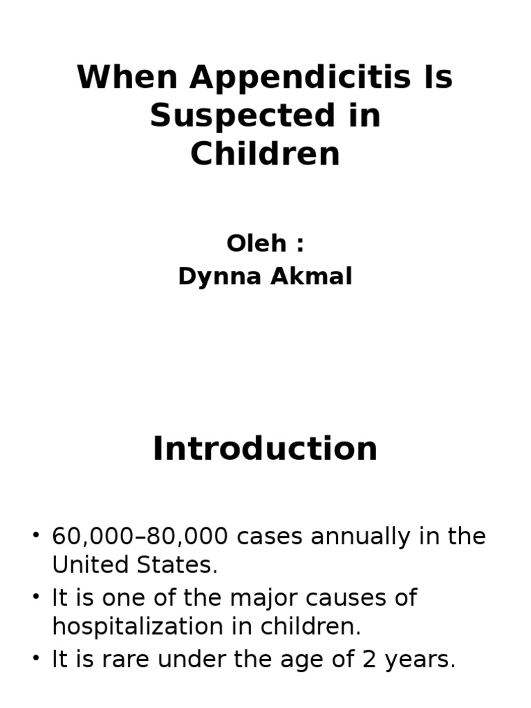 When Appendicitis Is Suspected in BARU | PDF | Medical Specialties | Clinical Medicine