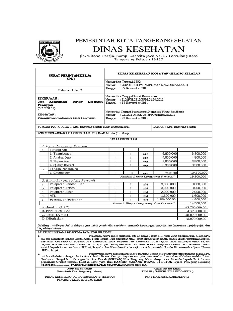 Dokumen - Tips Format-Spk | PDF