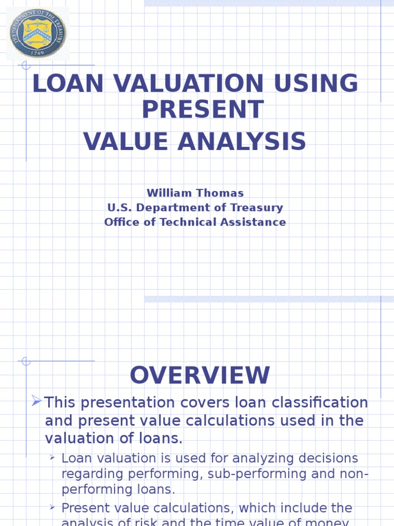 Loan Valuation Using Present Value Analysis - FDIC | PDF | Present ...