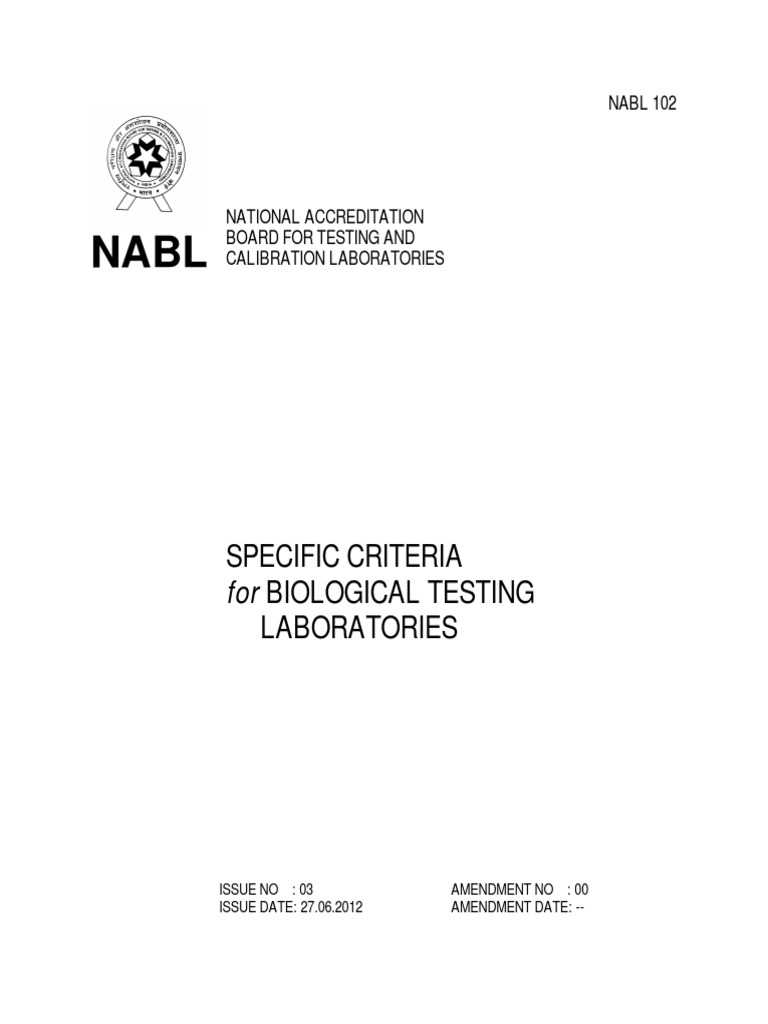 Nabl 102 PDF | PDF | Verification And Validation | Calibration