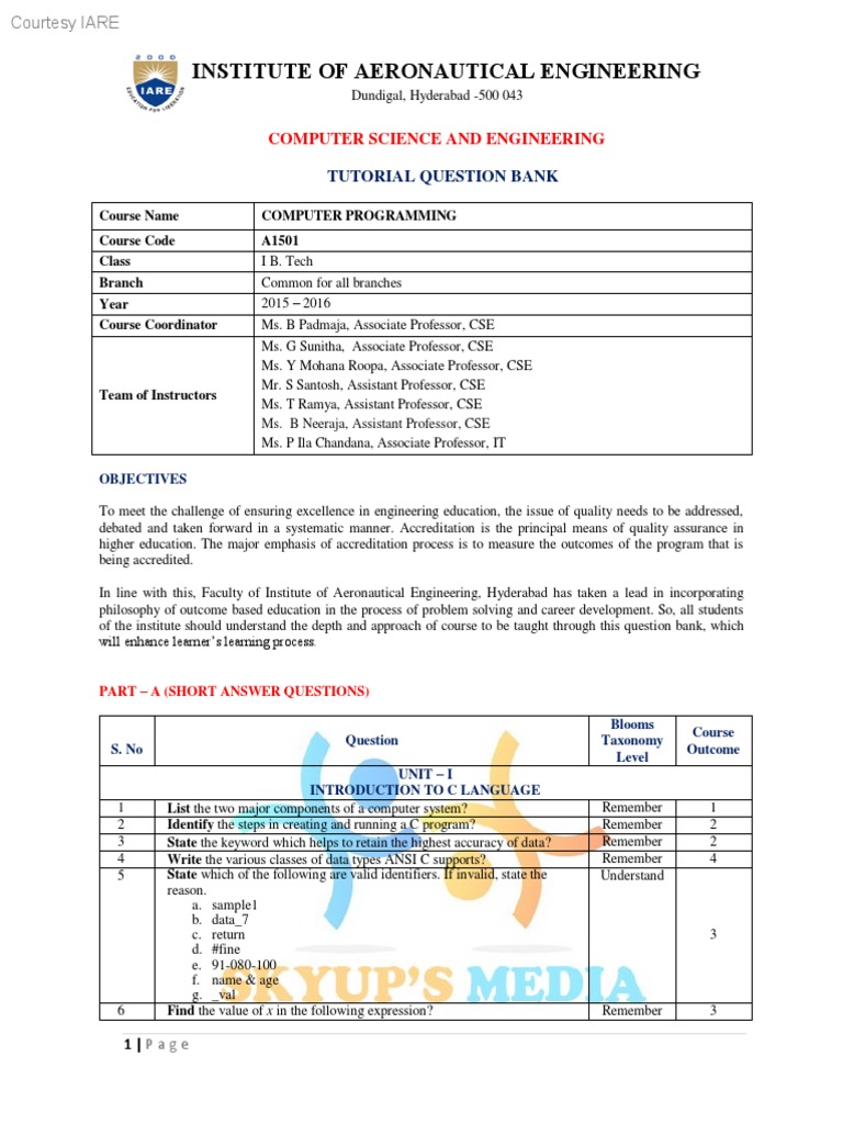 Cp Qb Final 0 Textmark 1 Image Marked Pdf Pdf C Programming Language Pointer Computer