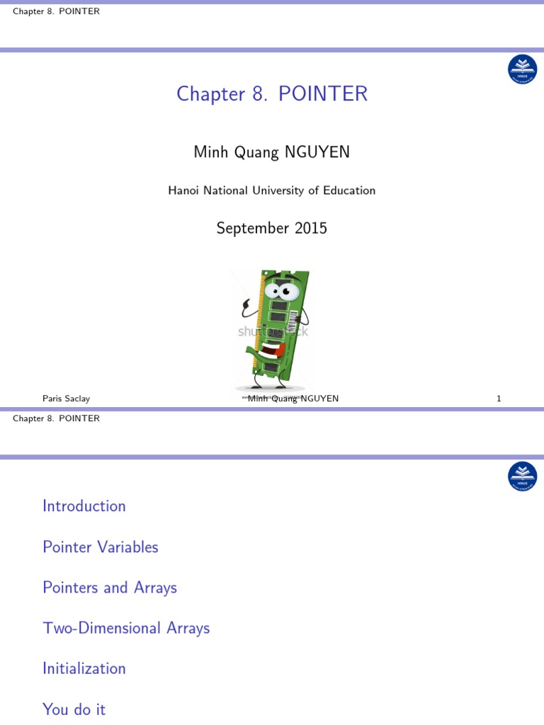 Chapter 8. Pointer | PDF | Pointer (Computer Programming) | Array Data ... Chapter 8. Pointer | PDF | Pointer (Computer Programming) | Array Data ...
