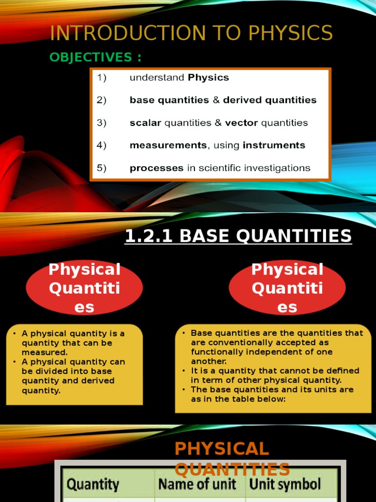 Introduction To Physics | PDF | Observational Error | Quantity