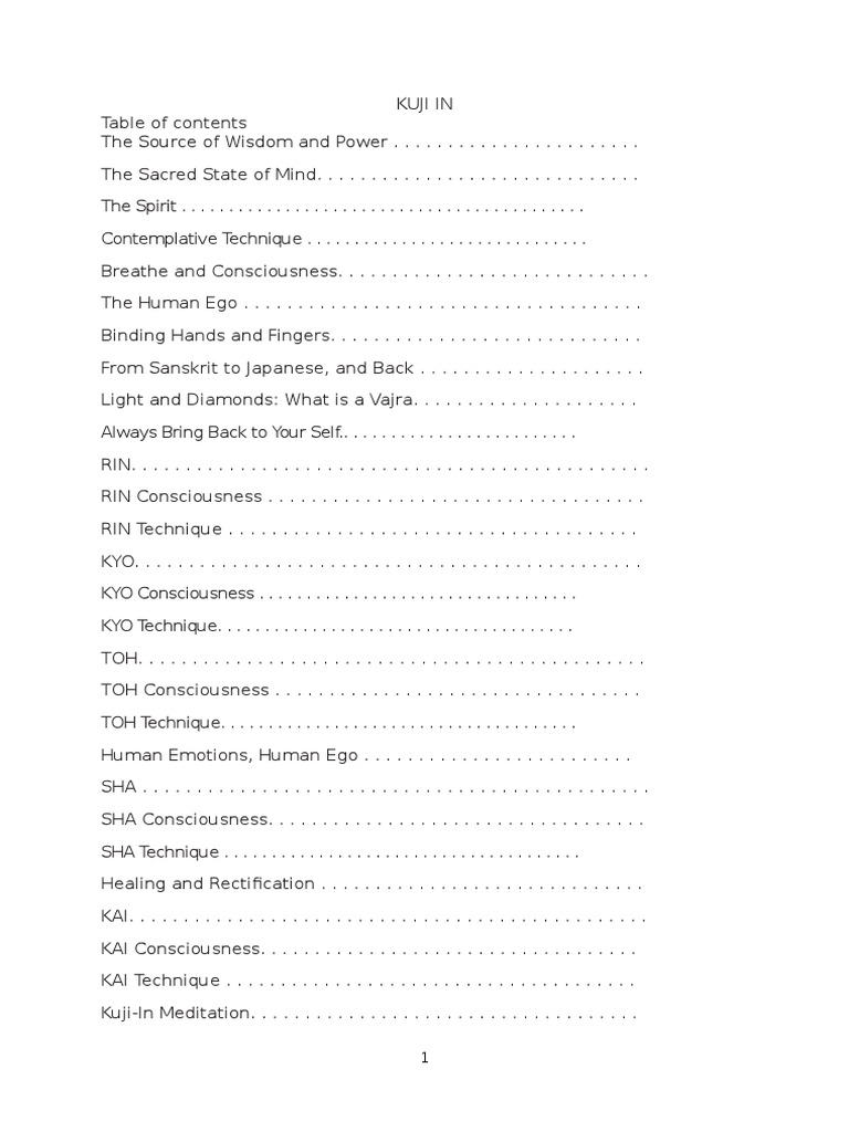 Kuji in | PDF | Mantra | Spirituality